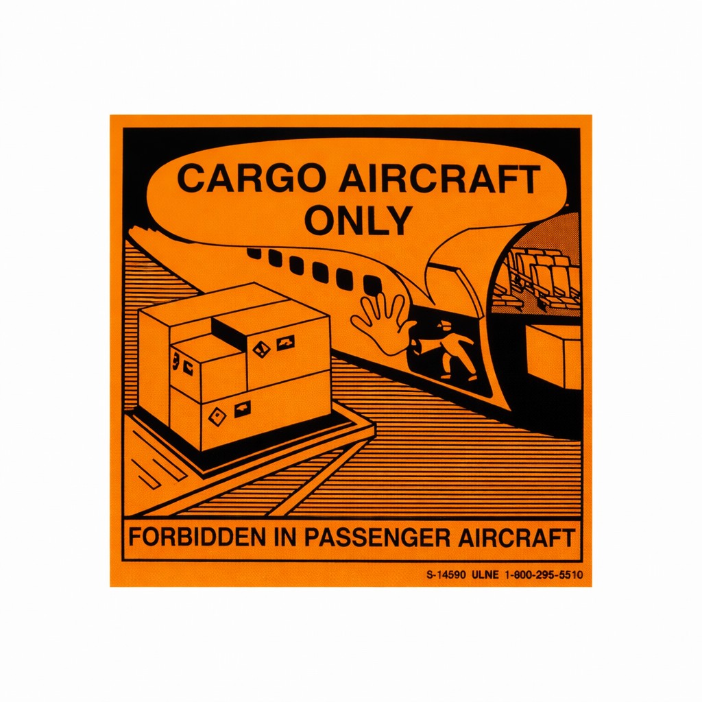 Cargo Aircraft Only Label – HMA Lab Supply