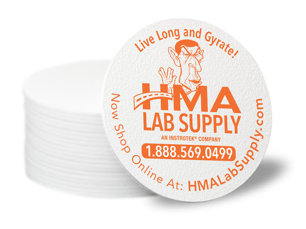 4" HMA Gyratory Specimen Paper Disc - Single or Value Pack | HMA Lab Supply